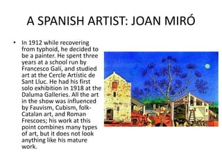 A SPANISH ARTIST: JOAN MIRÓ | PPTX
