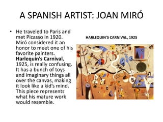 A SPANISH ARTIST: JOAN MIRÓ | PPTX