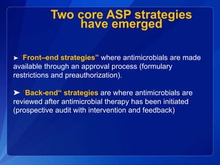 Asp antimicrobial stewardship | PPTX