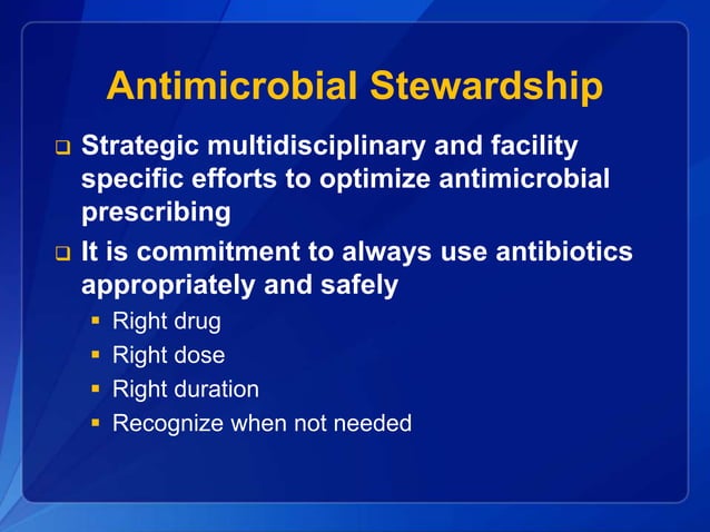Asp antimicrobial stewardship | PPT