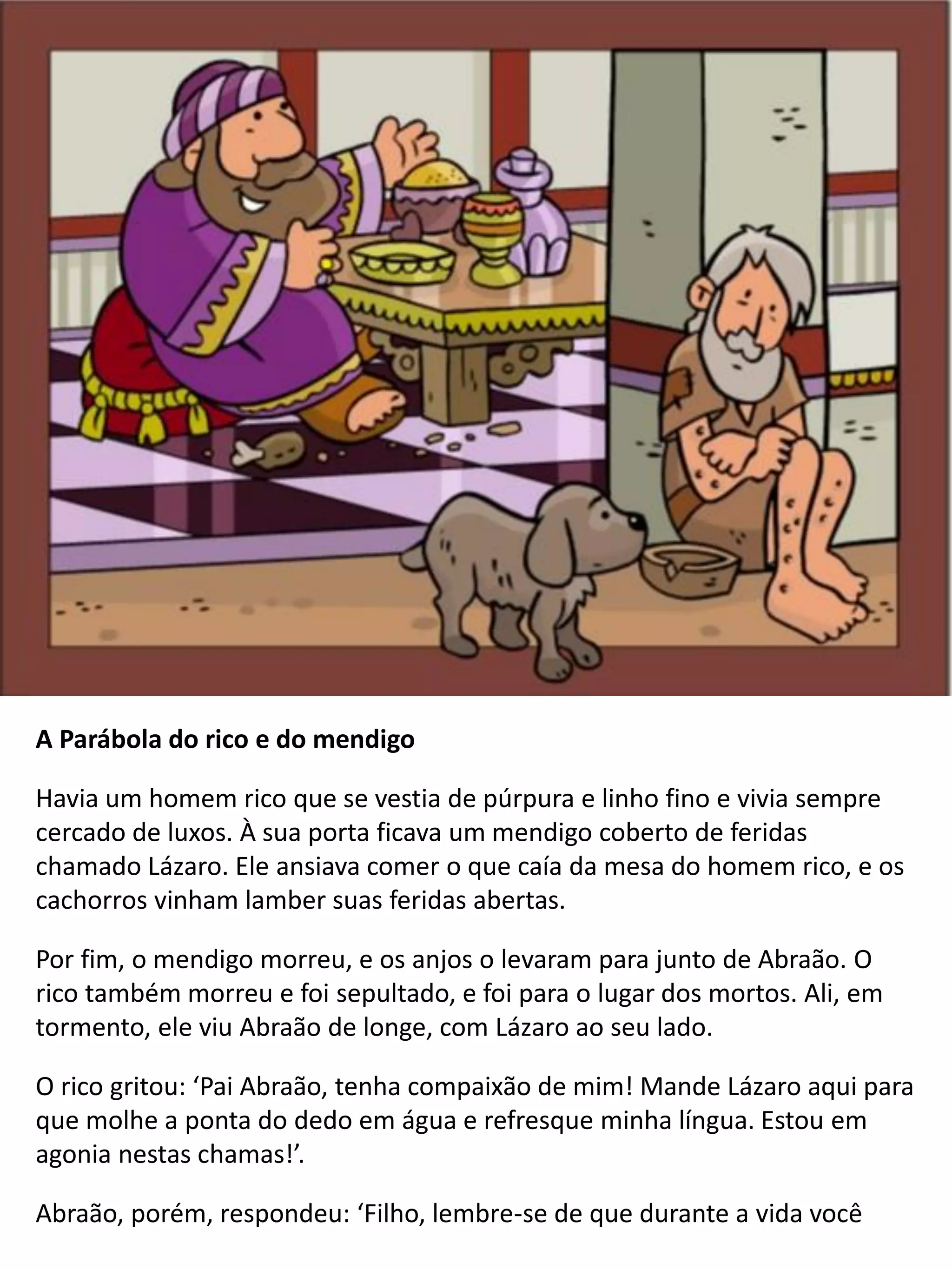 As parábolas de Jesus para crianças | PDF