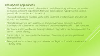 Asparagus, dioscorides, fenugreek | PPTX | Endocrine and Metabolic ...