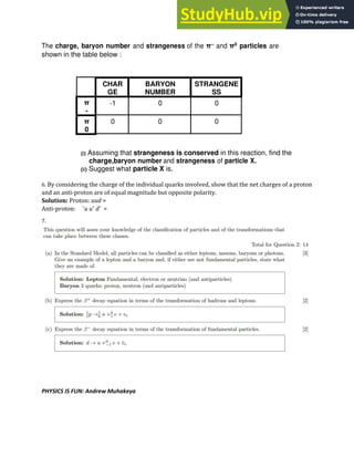 AS PARTICLE PHYSICS MODULE | PDF