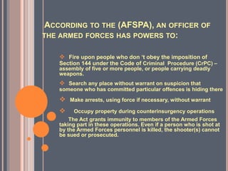 ARMED FORCES SPECIAL PROTECTION ACT | PPTX