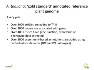 TAIR Presentation ASPB 2016 | PPTX