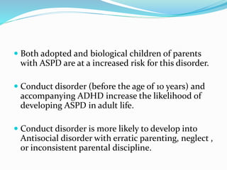 Antisocial Personality Disorder | PPTX