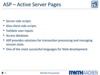 Asp dot net final (1) | PPT