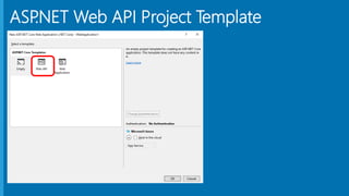 ASP.NET Core MVC + Web API with Overview