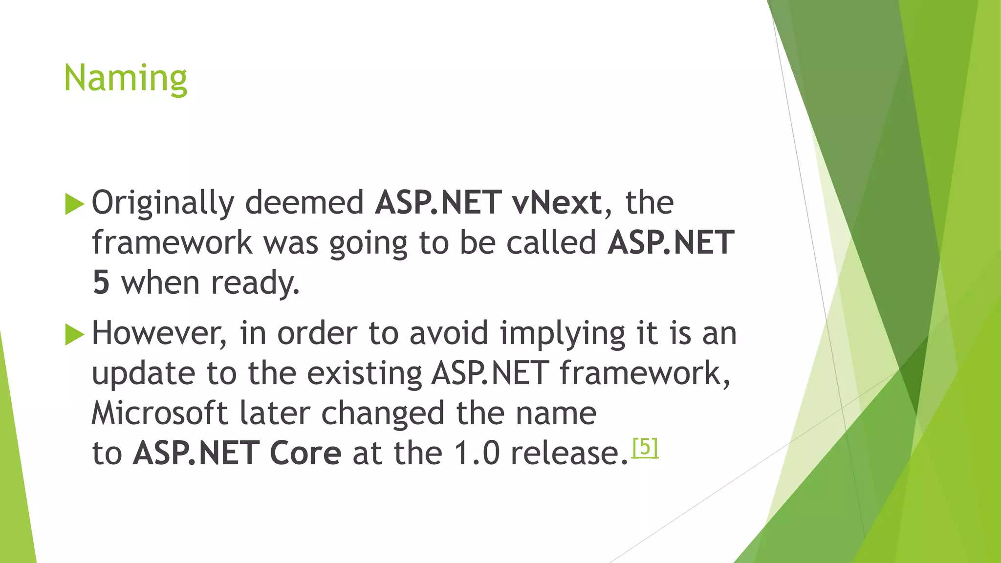 Asp dotnet net core | PPTX