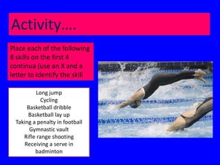 AS PE Skills, abilities and classification 2013 | PPTX