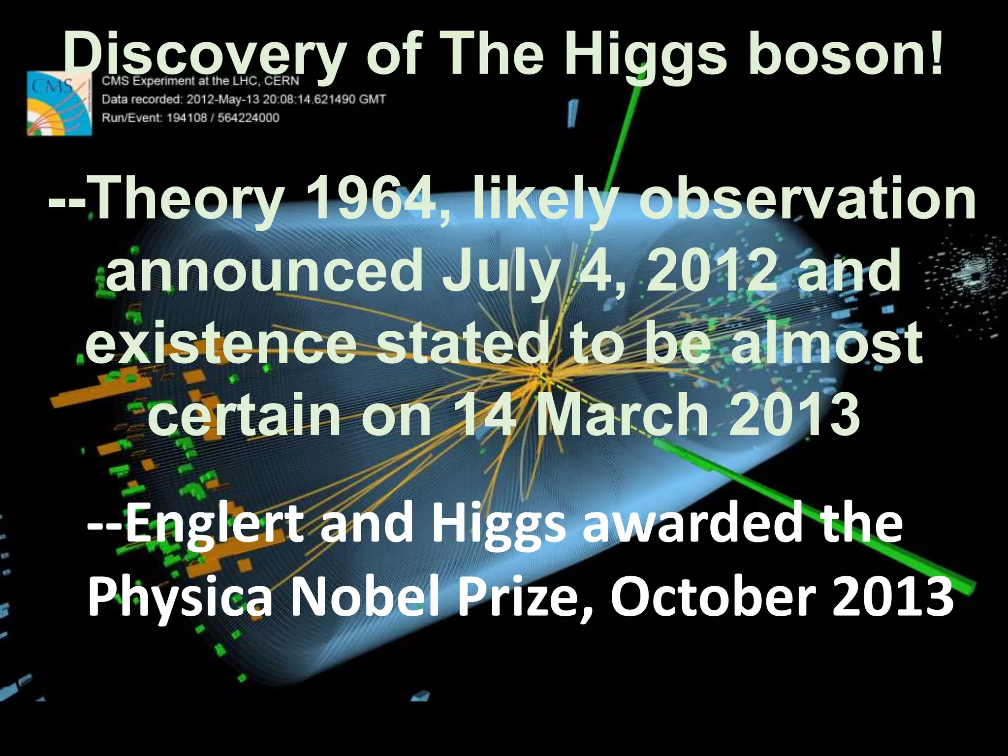 The Higgs Boson: The 48 Year Quest for the God Particle | PPT | Physics ...
