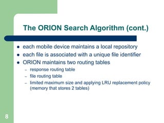 A Special-Purpose Peer-to-Peer File Sharing System for Mobile ad Hoc ...