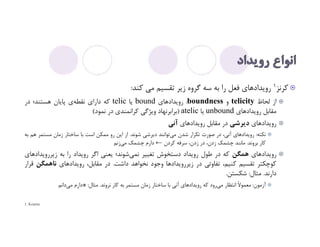 Lexical (Inner) Aspect in Syntax - نمود واژگانی (درونی) در نحو | PPT