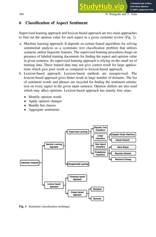 Aspect-Level Sentiment Analysis On Hotel Reviews | PDF