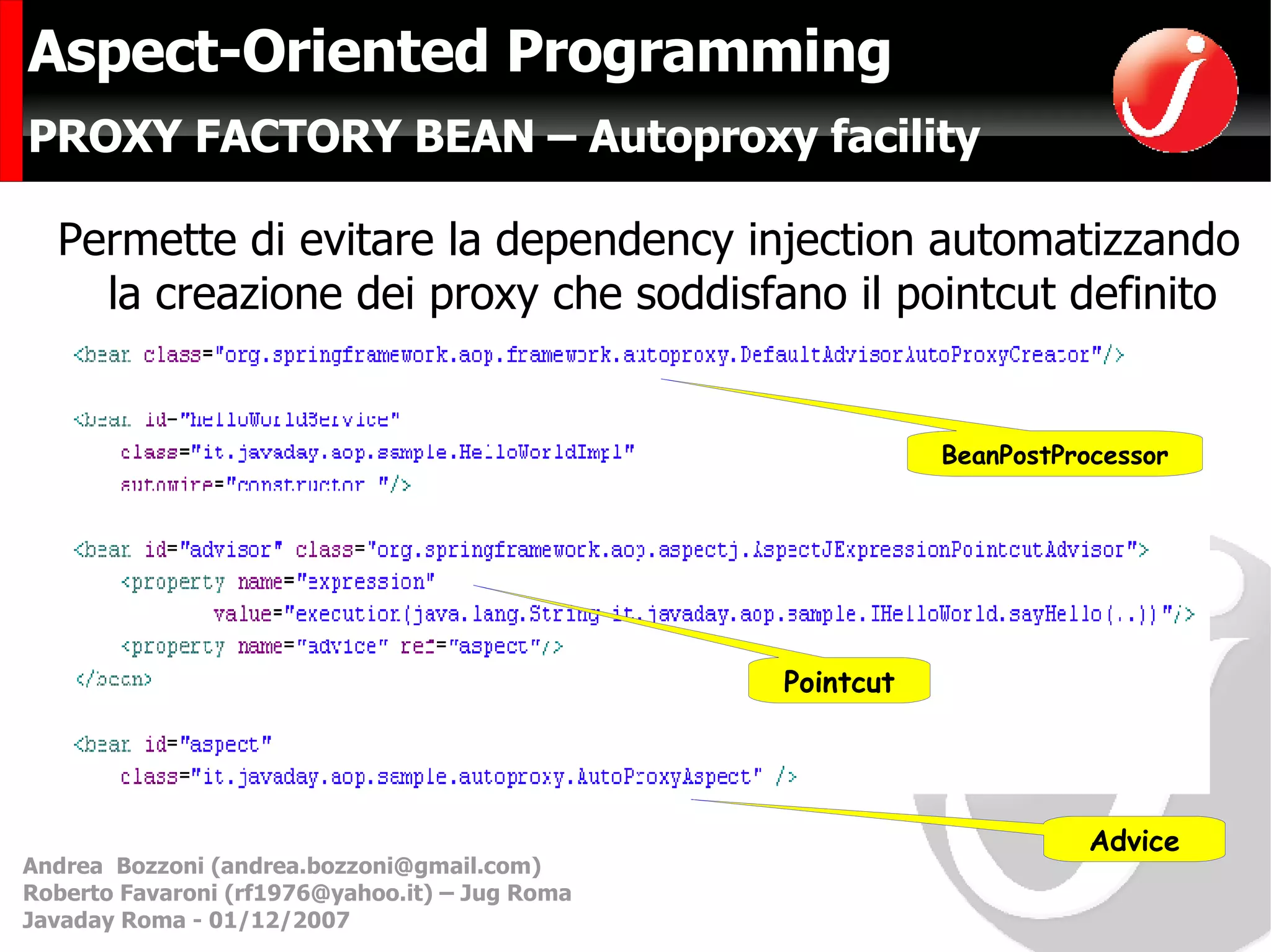 Aspect Oriented Programming Ppt