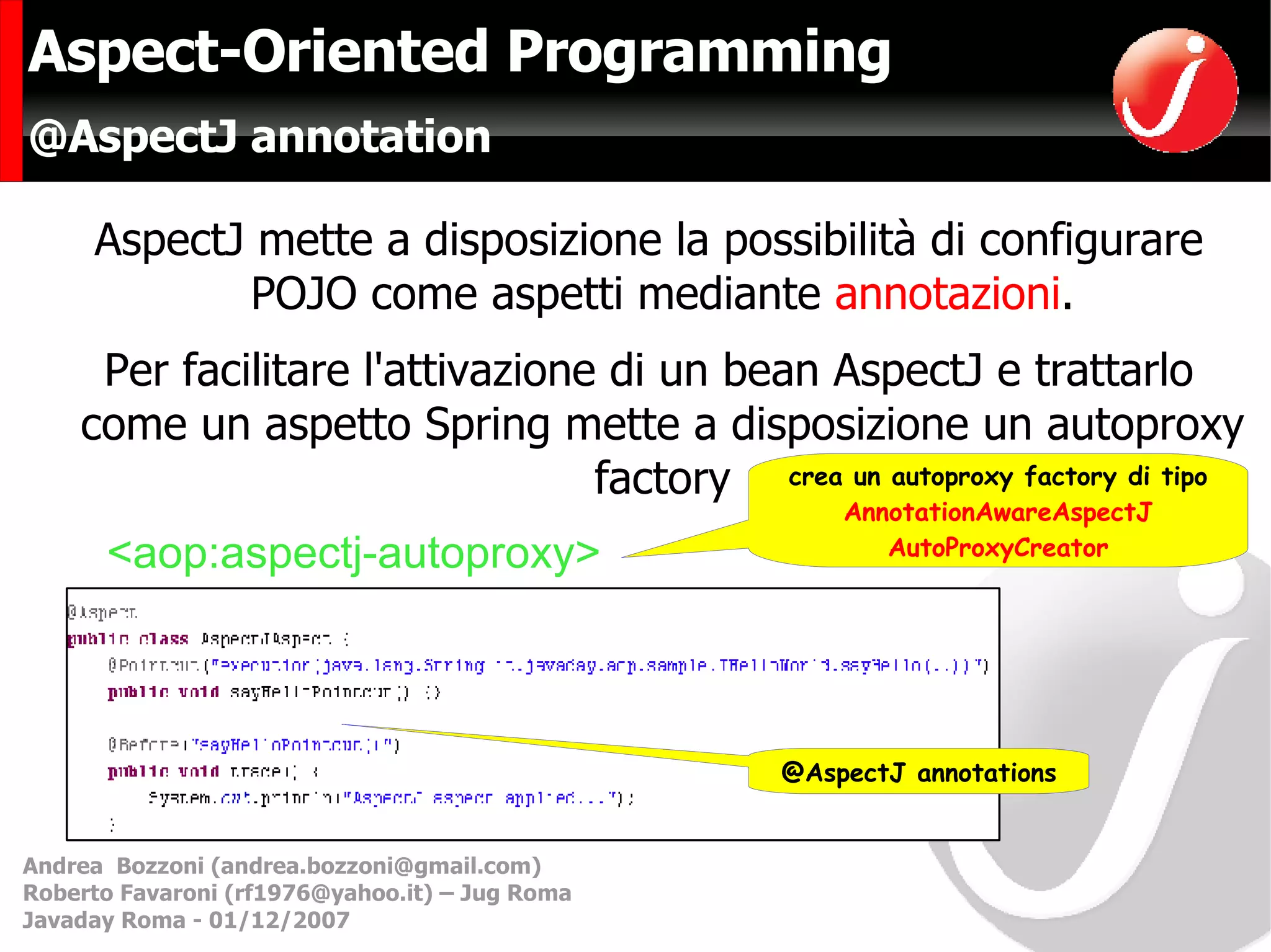 Aspect Oriented Programming Ppt