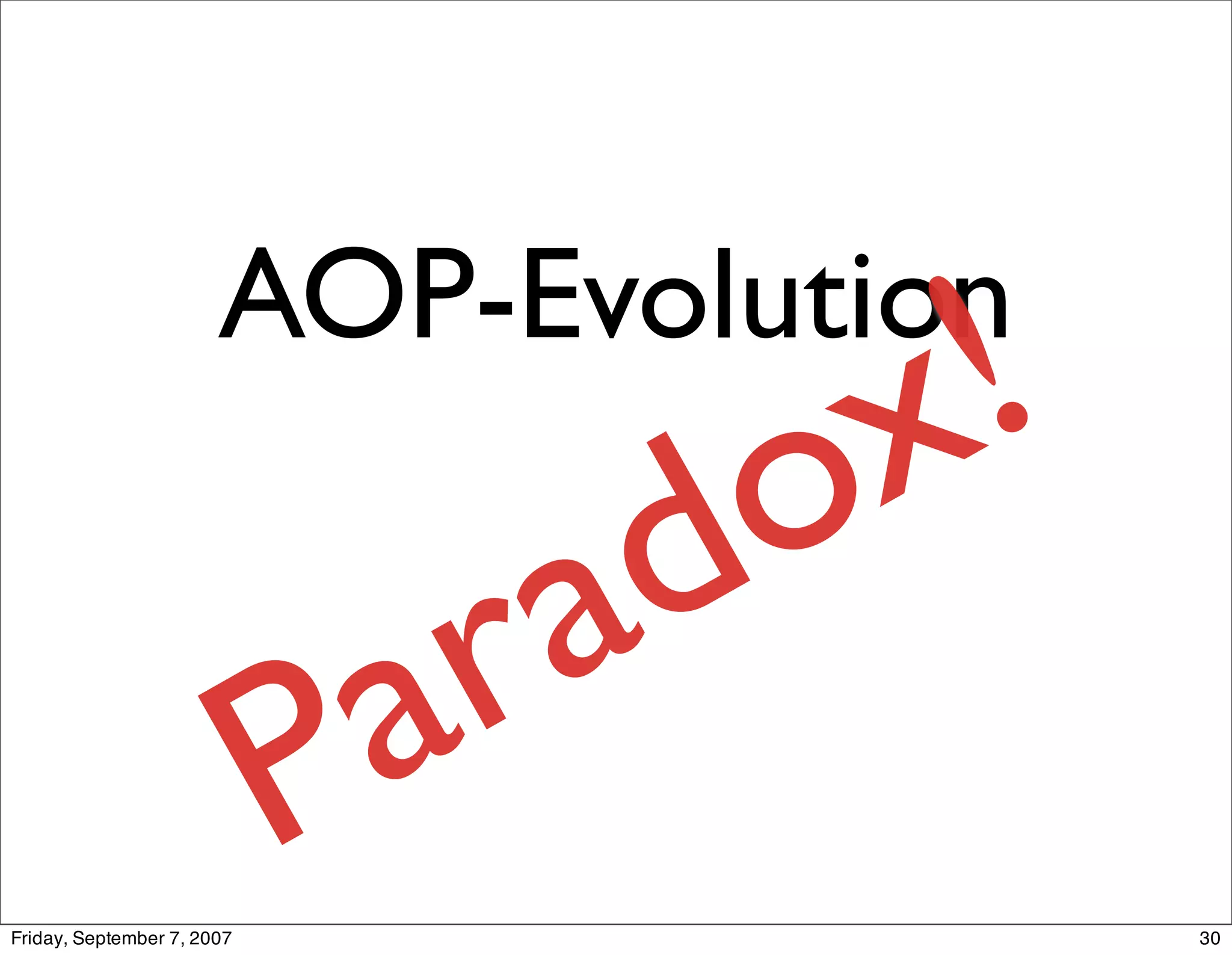 Aspect Oriented Programming And Design Ppt