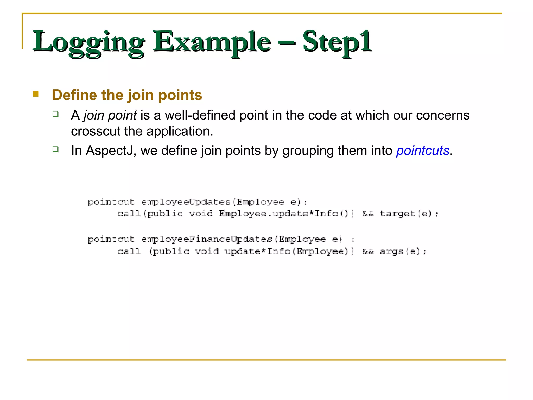 Aspect Oriented Software Development Ppt