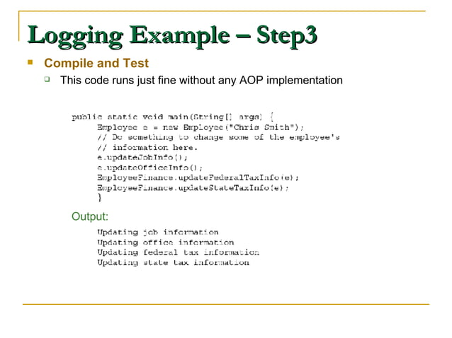 Aspect Oriented Software Development Ppt
