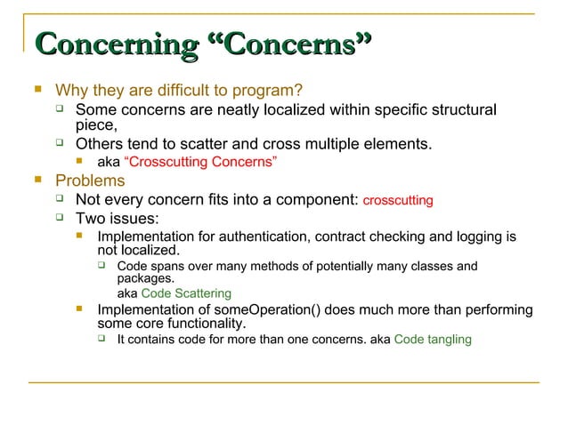 Aspect Oriented Software Development Ppt 8092