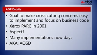 Aspect oriented programming | PPTX | Web Development | Internet