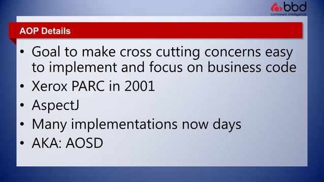 Aspect Oriented Programming Ppt