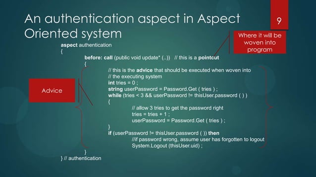 Aspect Oriented Software Engineering Draft Pptx Programming Languages Computing