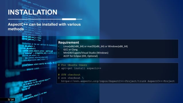 Understanding of AspectC++ | PPT