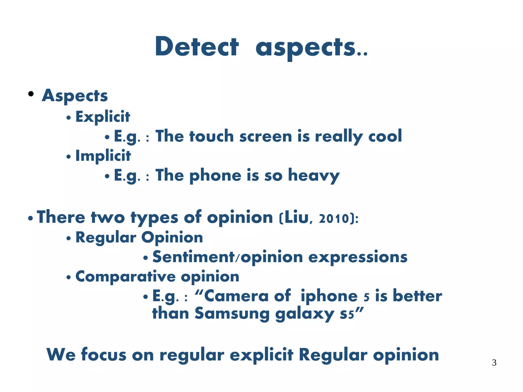 Aspect identification | PDF