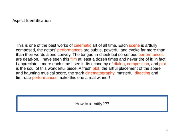 Aspect identification | PPT