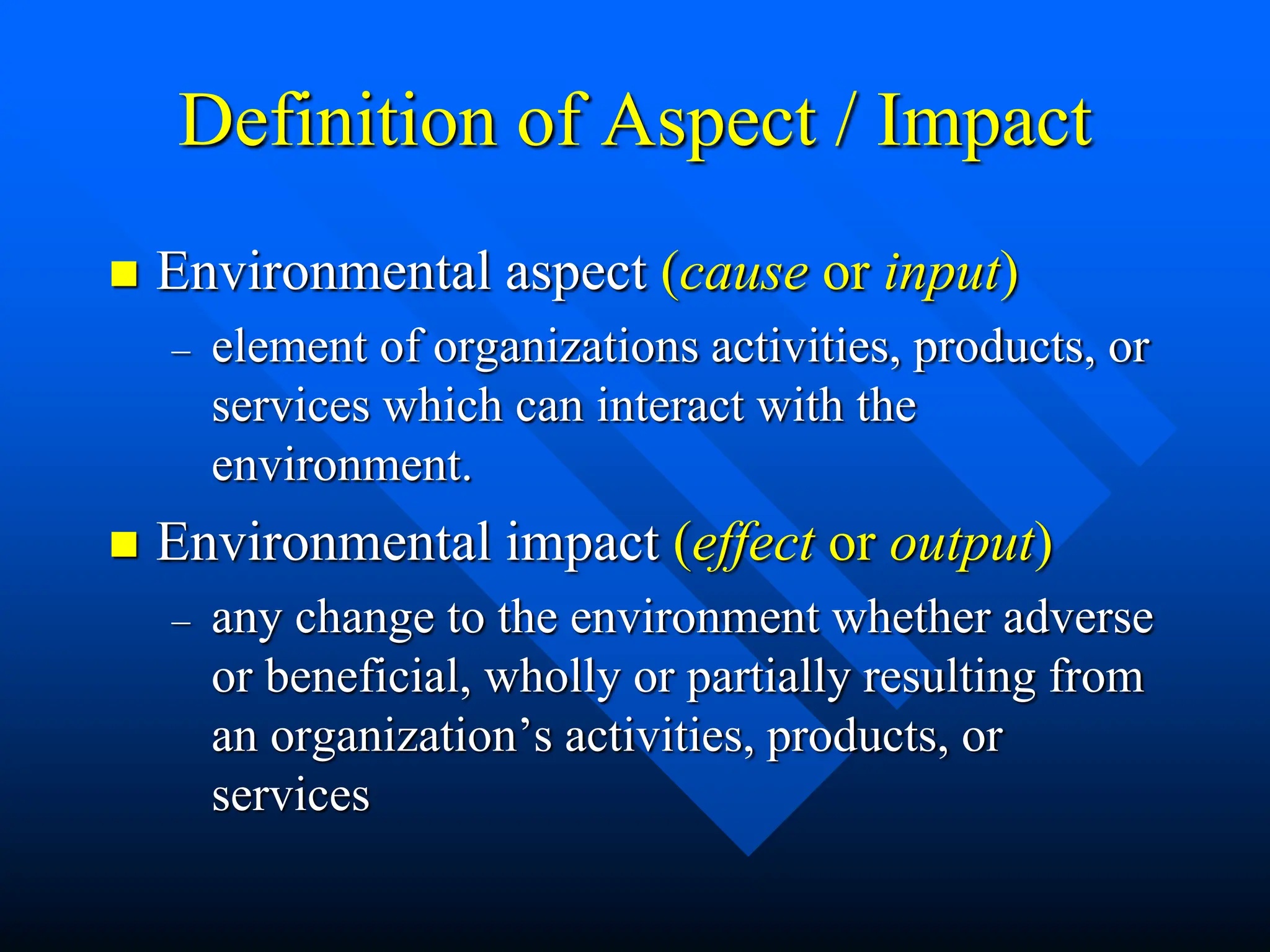 aspect_impact.pptx | Environment | Science