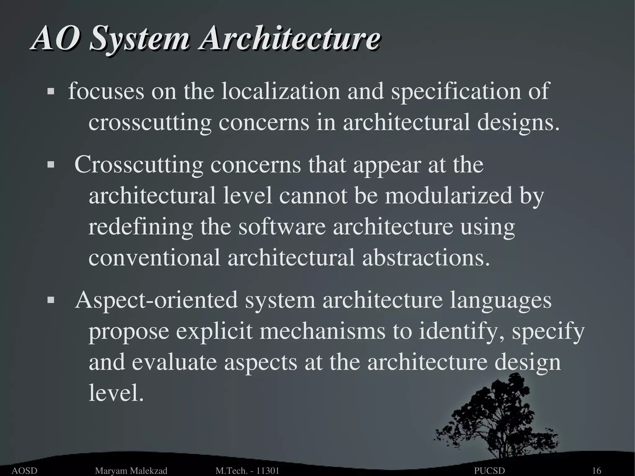 Aspect oriented software development | PDF