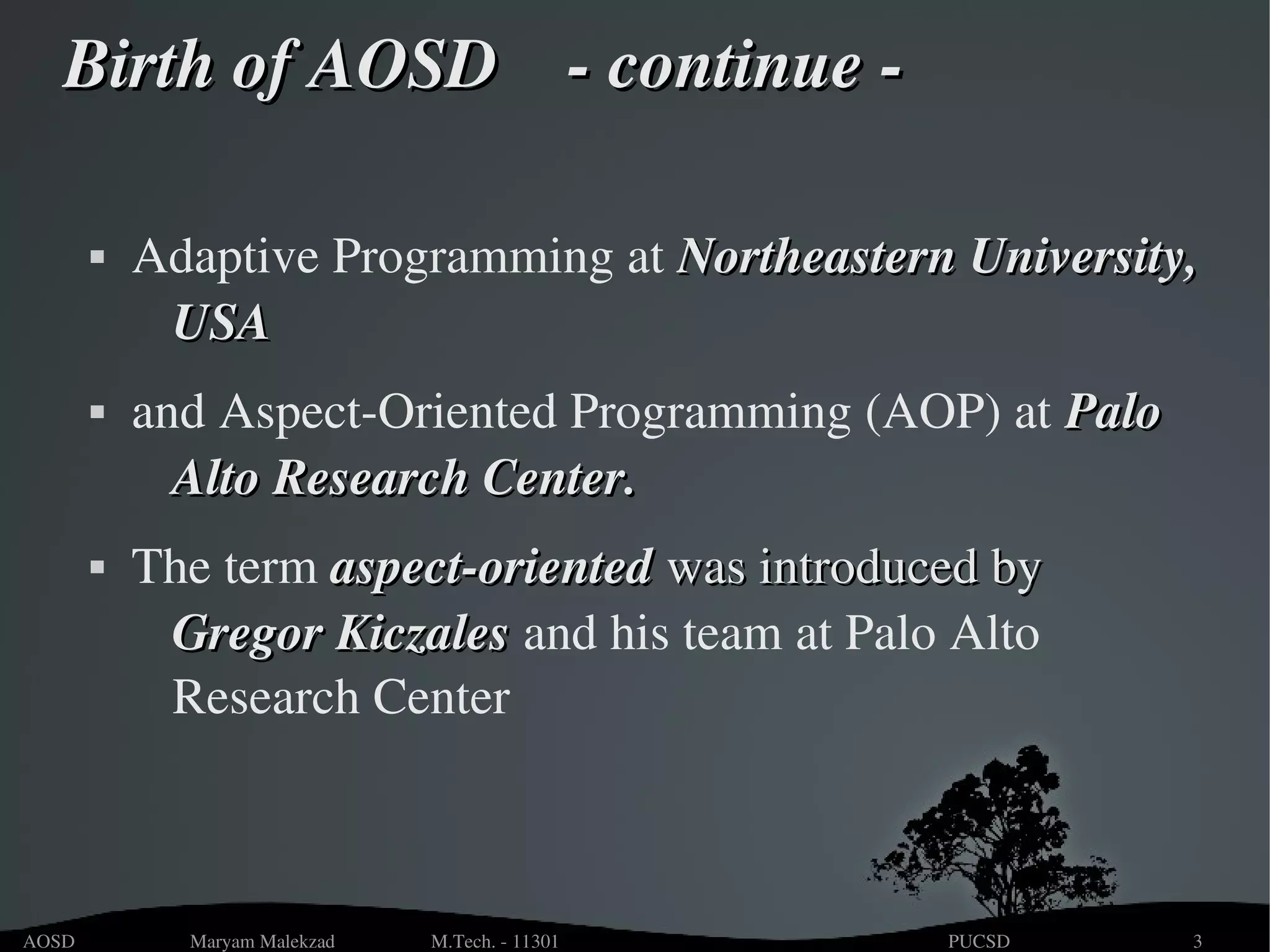 Aspect oriented software development | PDF