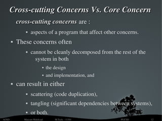 Aspect oriented software development | PDF