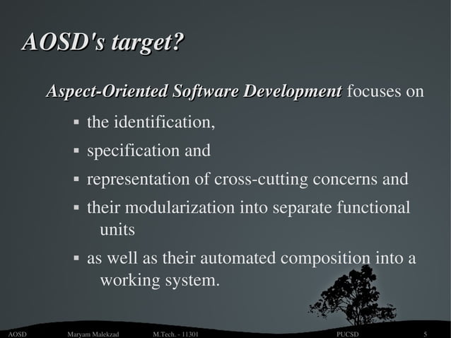 Aspect oriented software development | PDF