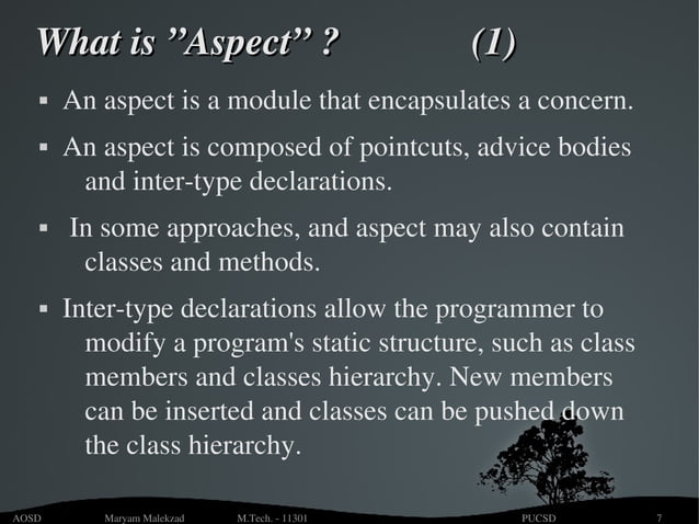 Aspect oriented software development | PDF