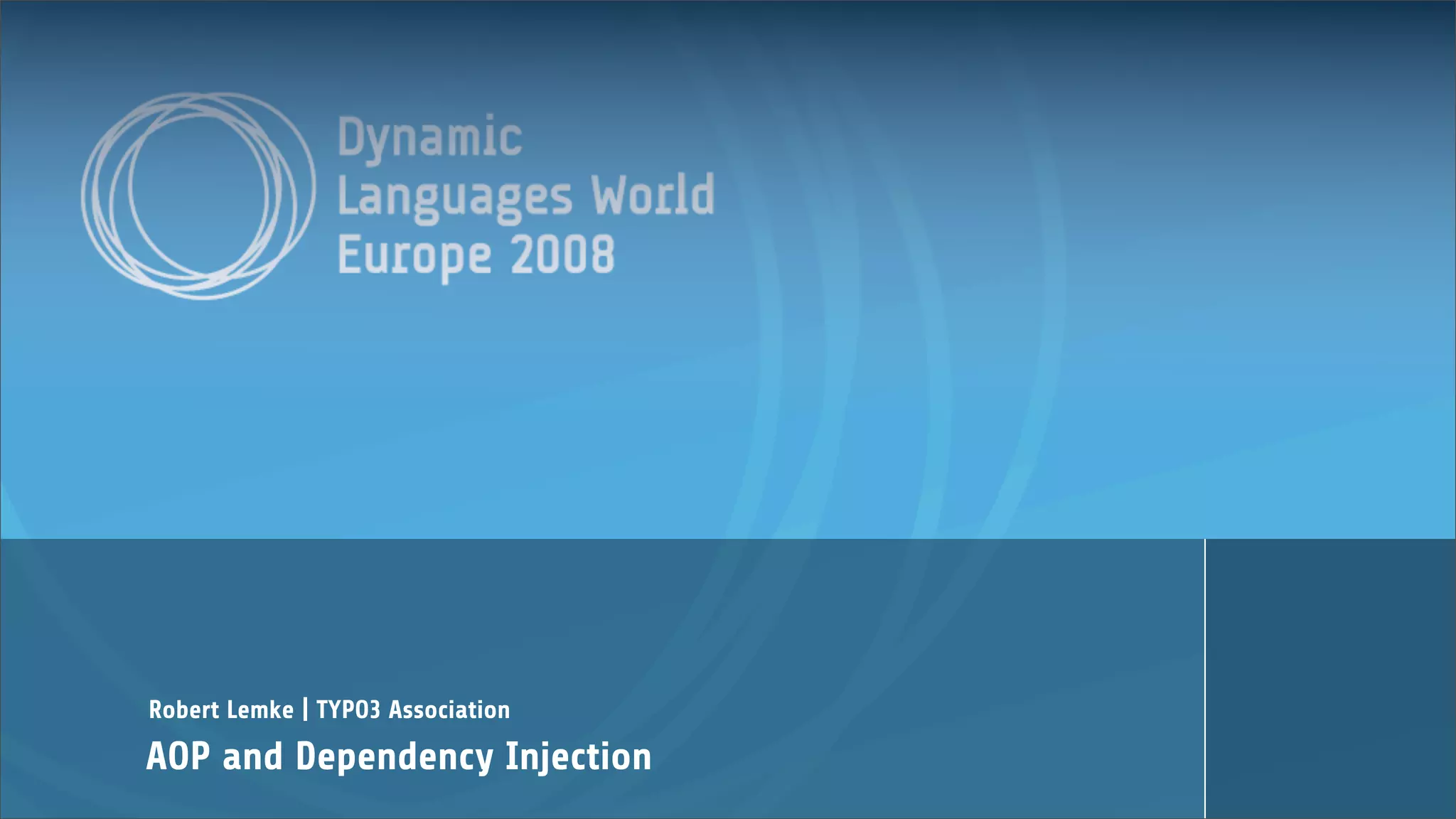 Aspect Oriented Programming And Depedency Injection Ppt
