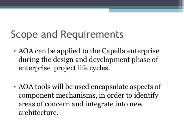 Aspect Oriented Architecture