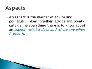 Aspect Oriented Programming | PPTX