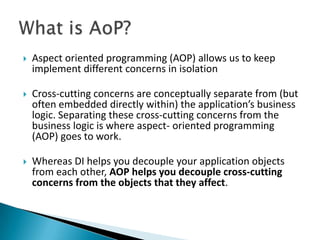 Aspect Oriented Programming | PPTX