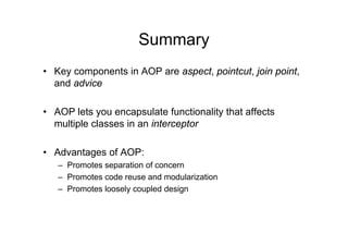 Aspect oriented programming_with_spring | PPT
