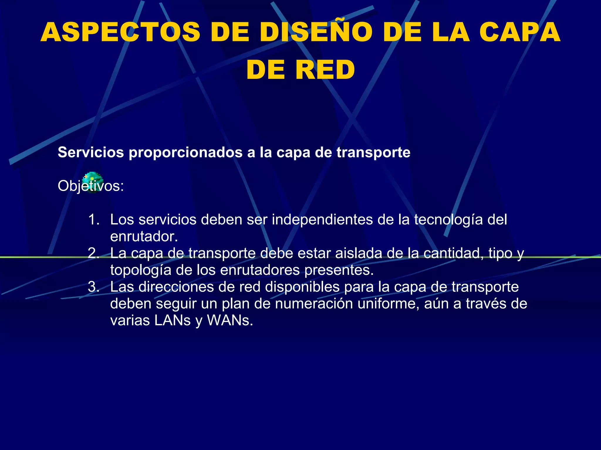 Aspectos De DiseñO De La Capa De Red | PPT