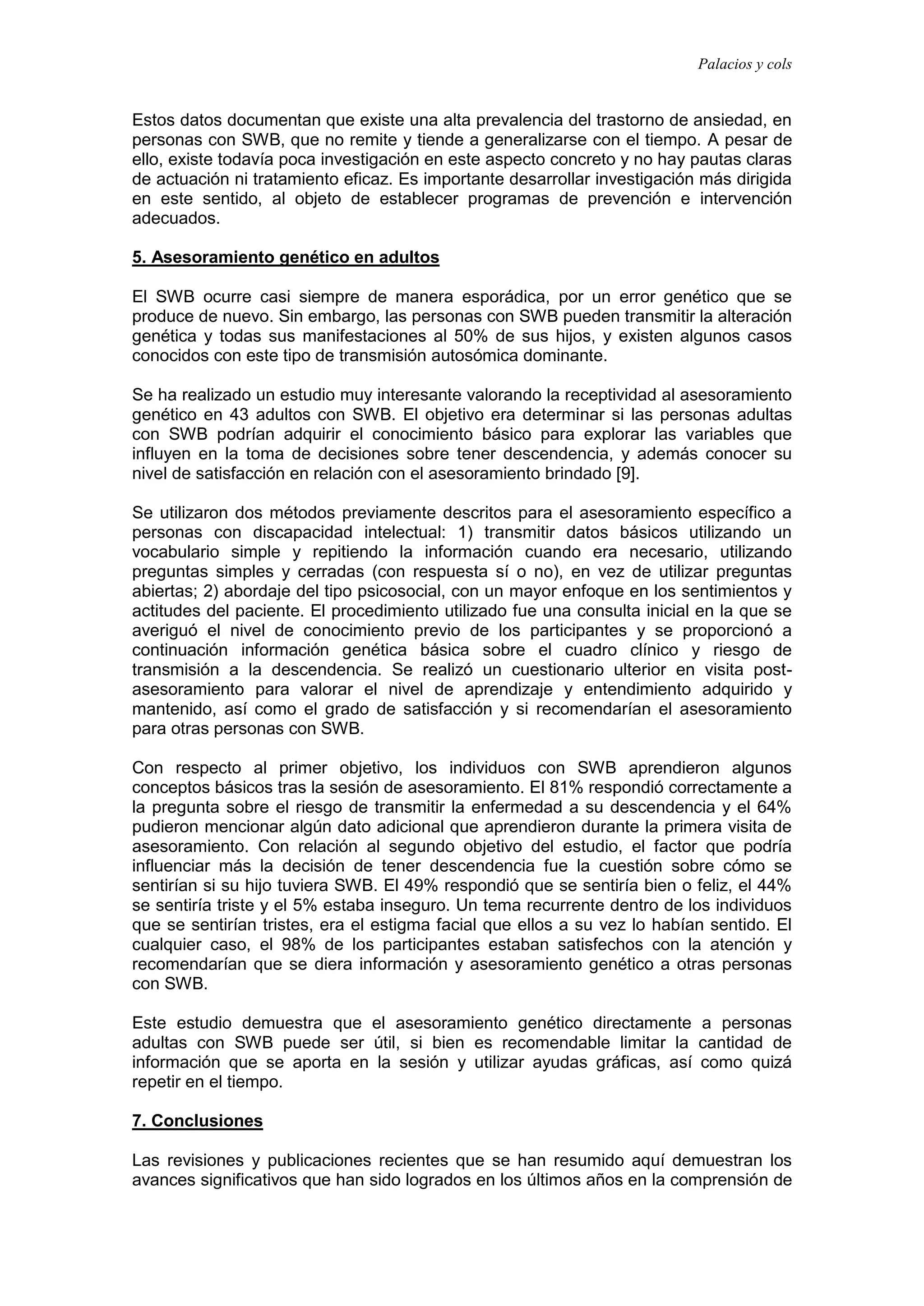 Aspectos Clínicos Y Neuroconductuales Del Síndrome De Williams Beuren Pdf