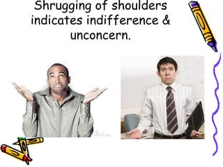Aspects of body language ppt | PPT