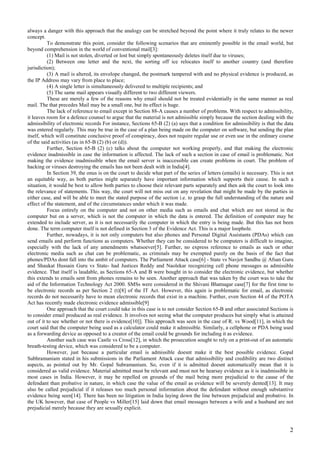 Aspects Of E Mail As Evidence In India | PDF | Email | Internet