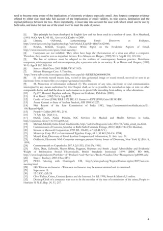 Aspects Of E Mail As Evidence In India | PDF | Email | Internet