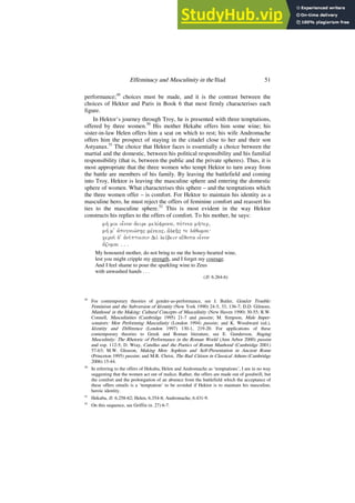 Aspects Of Effeminacy And Masculinity In The Iliad | PDF