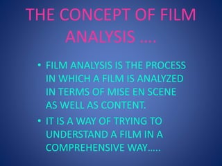Aspects of film language mass media(goel & company) | PPT