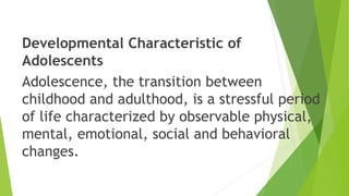 Aspects of Growth During Adolescence Year.pptx | Parenting Teens ...