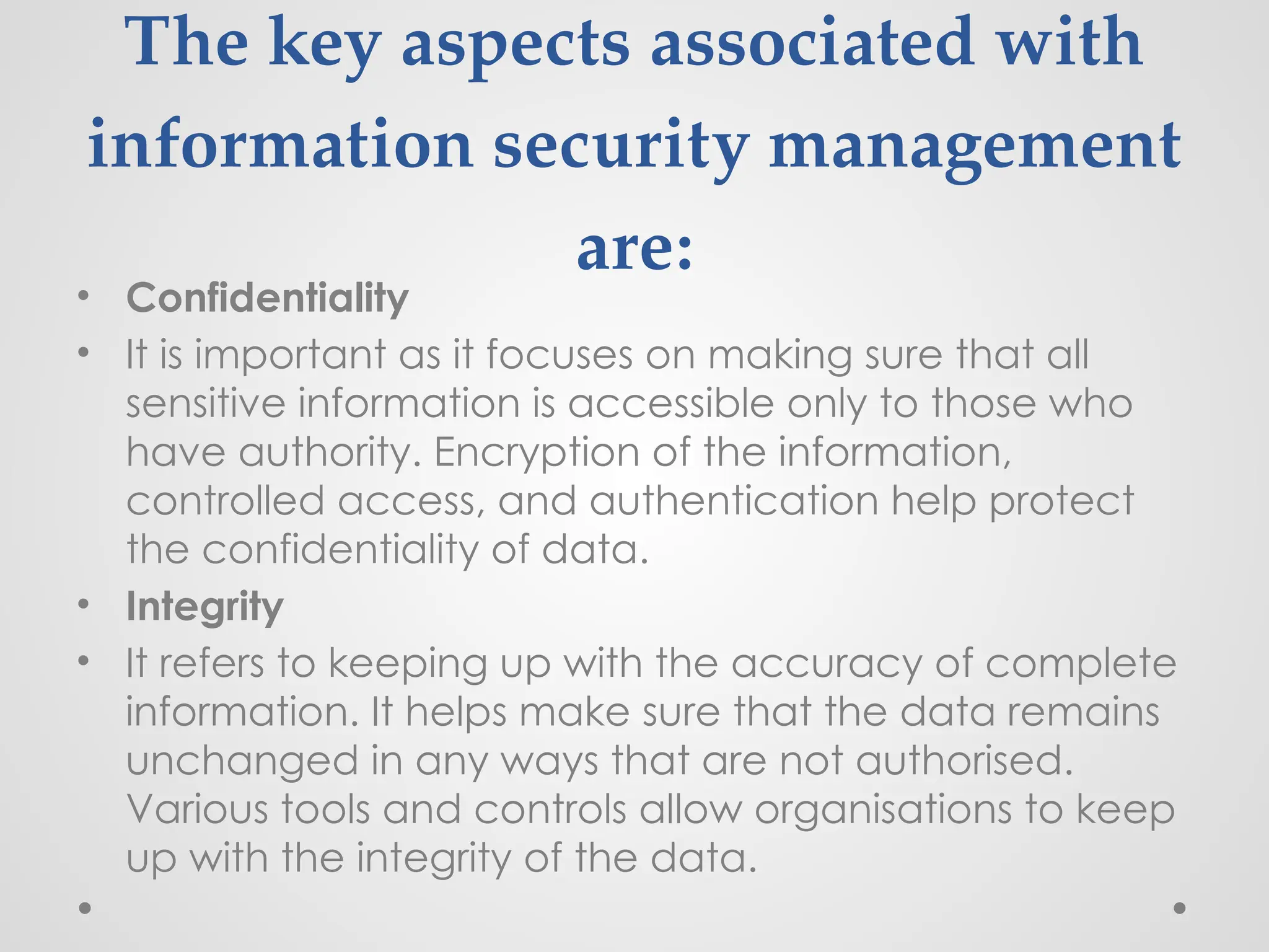 Aspects of information security management at a glance.pptx | Free Download